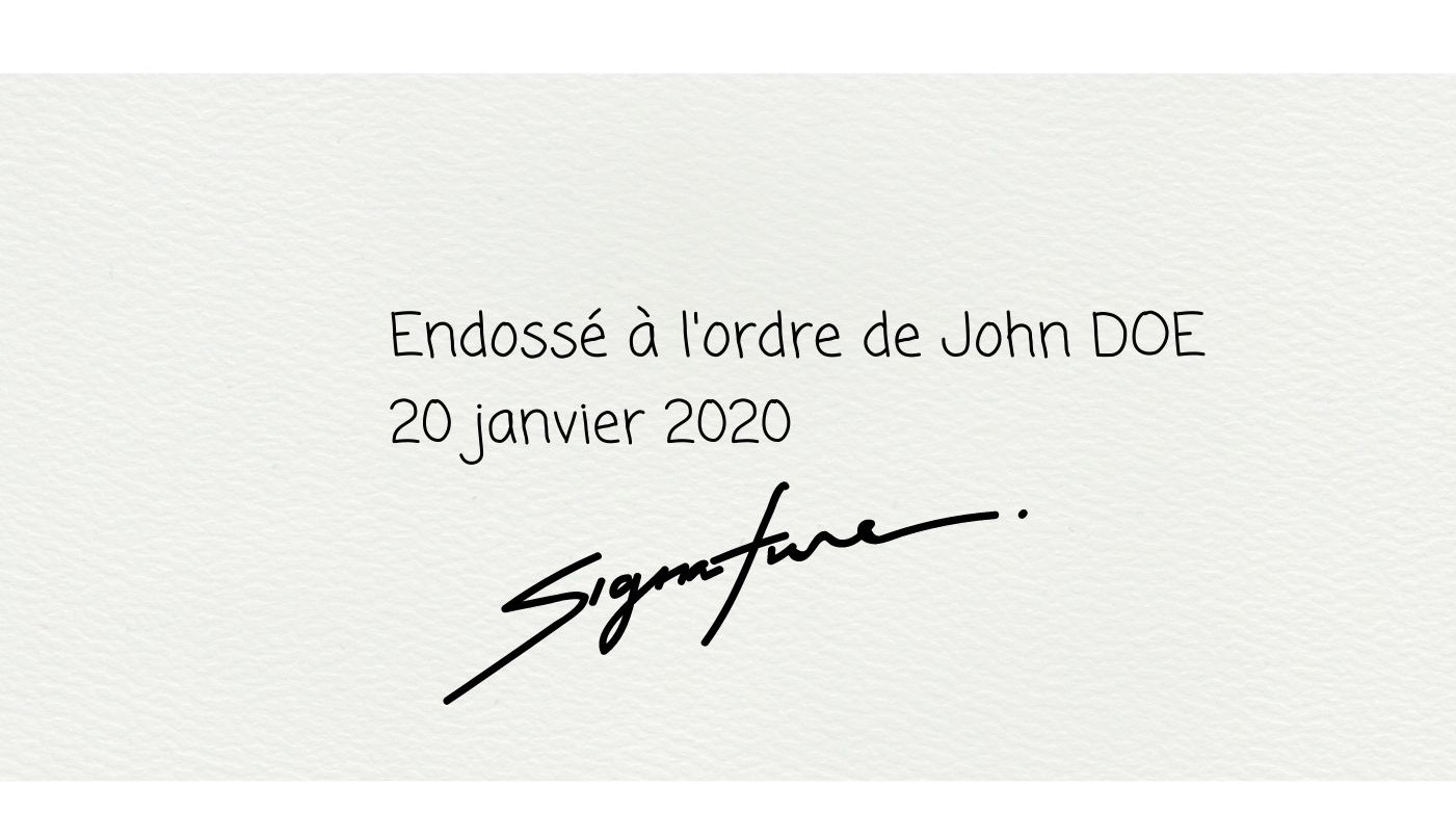 Comment endosser un chèque